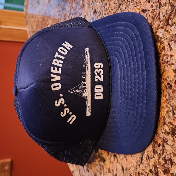 Accessories | Vintage 199s Uss Overton Dd 239 Snap Back Hat Us Navy ...